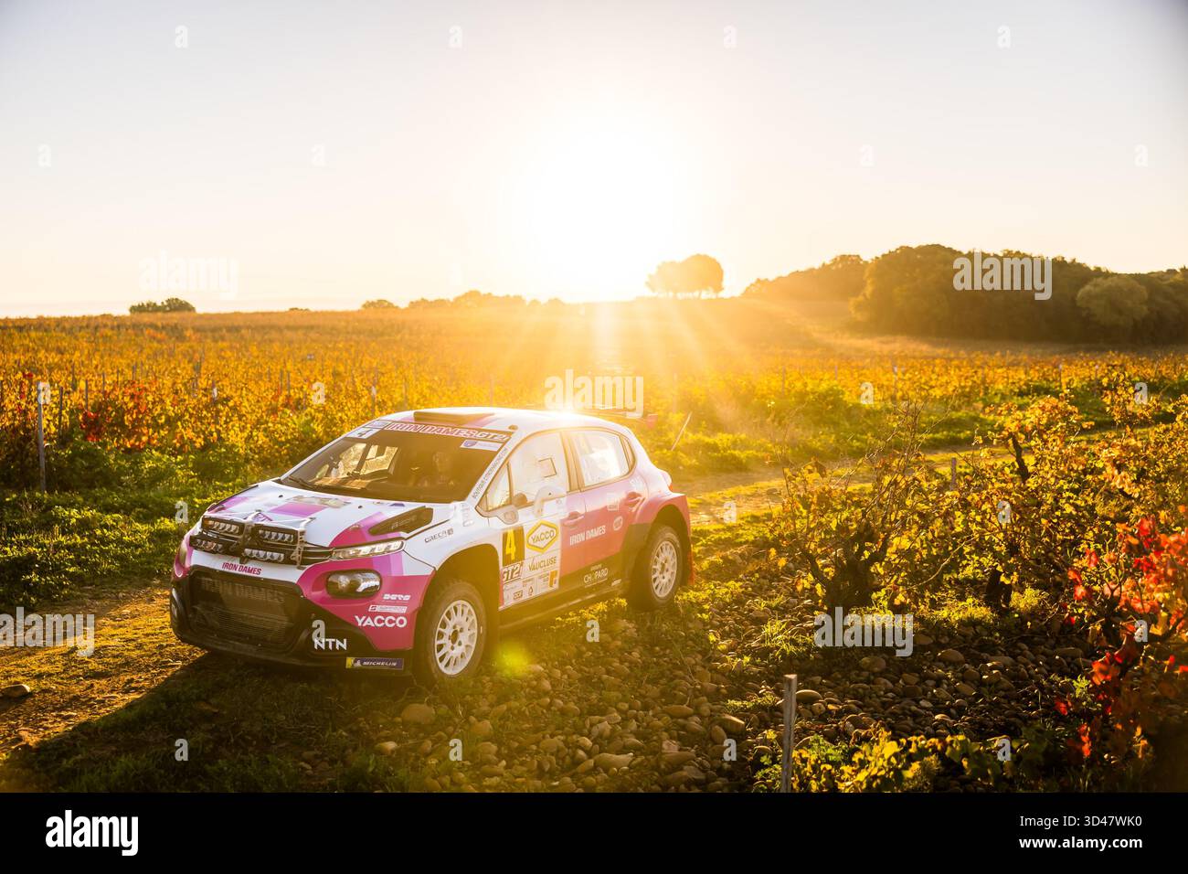 04 RUMEAU Sarah, AMBLARD Julie, Citroën C3 Rally2, action during the Rallye Terre de Vaucluse ...