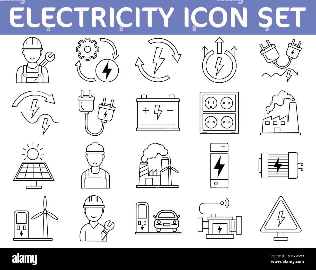 Wind power technician Stock Vector Images - Alamy