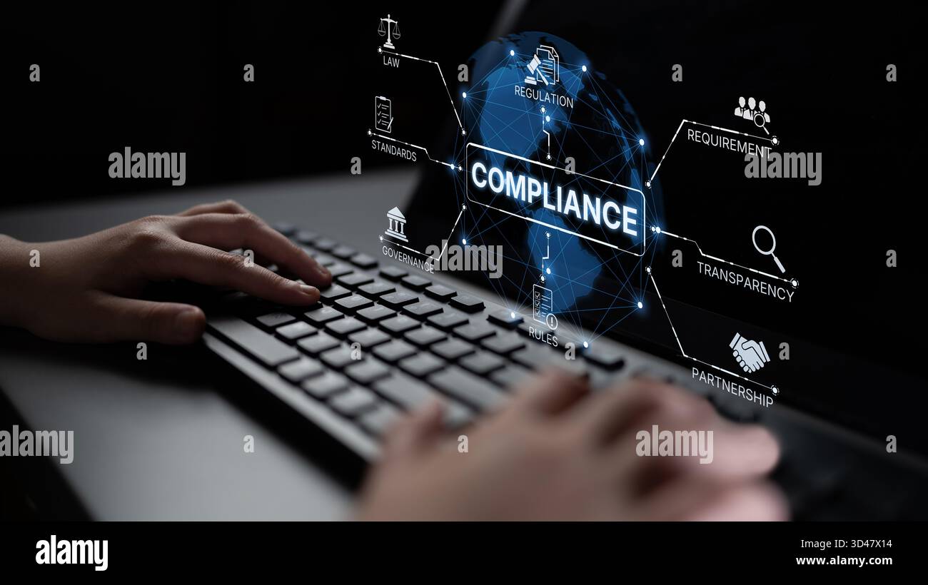 Compliance ensures alignment standards laws hi-res stock photography ...