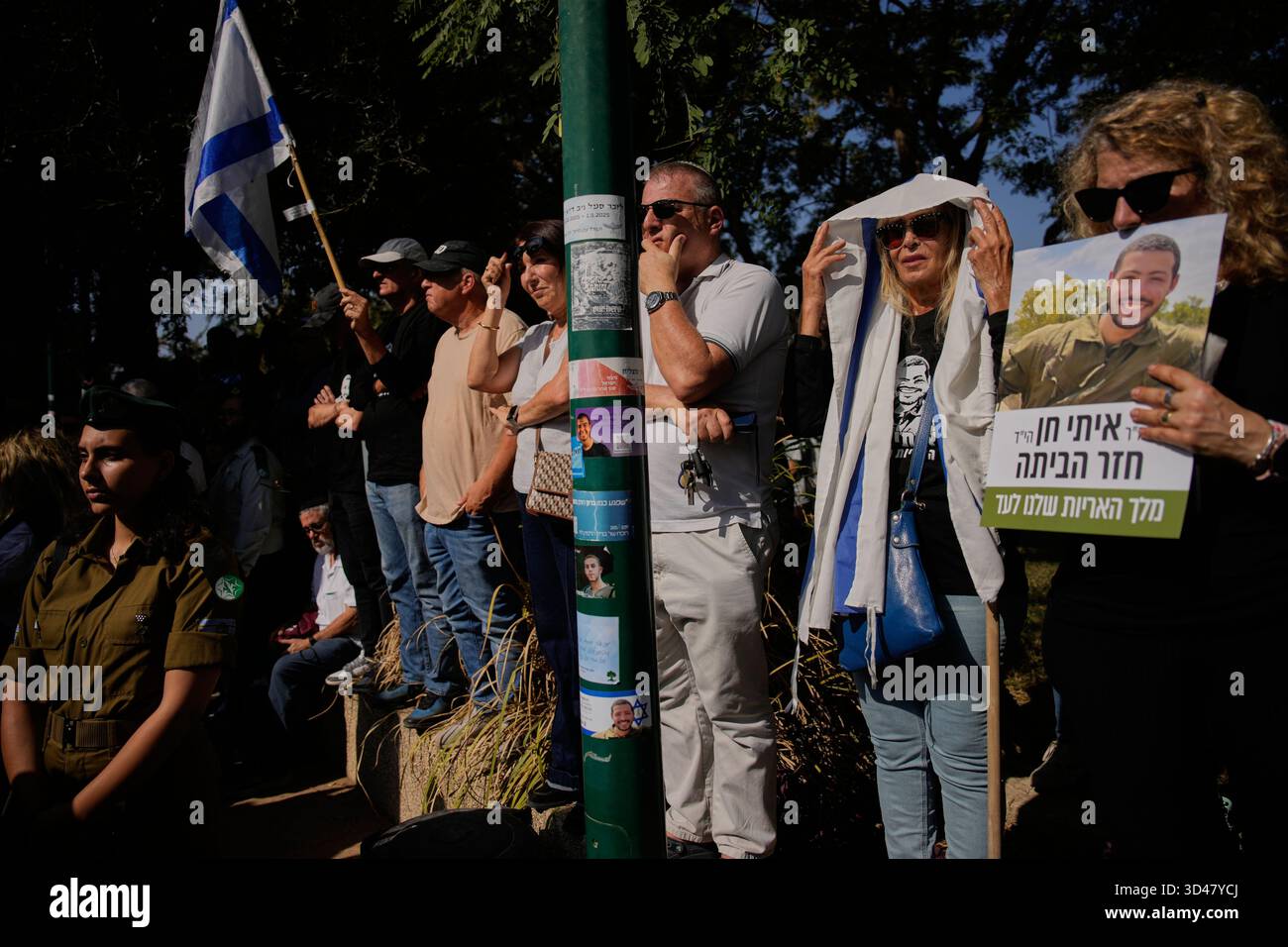 Mourners attend the funeral of slain Israeli-American Staff Sgt. Itay ...