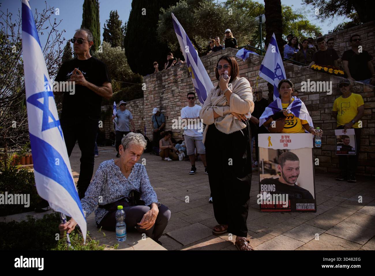 Mourners attend the funeral of slain Israeli-American Staff Sgt. Itay ...
