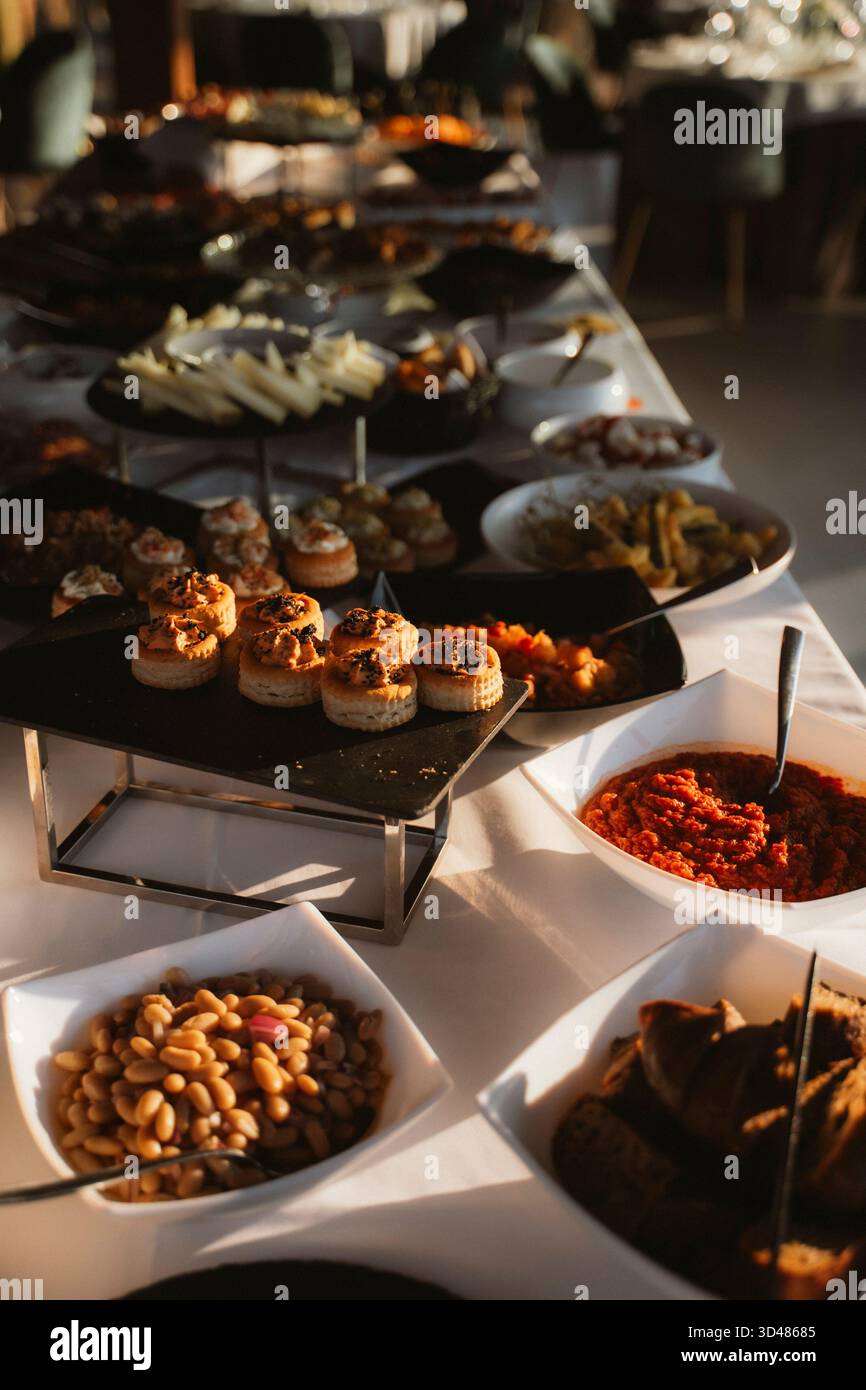 Elegant buffet table showcases hi-res stock photography and images - Alamy