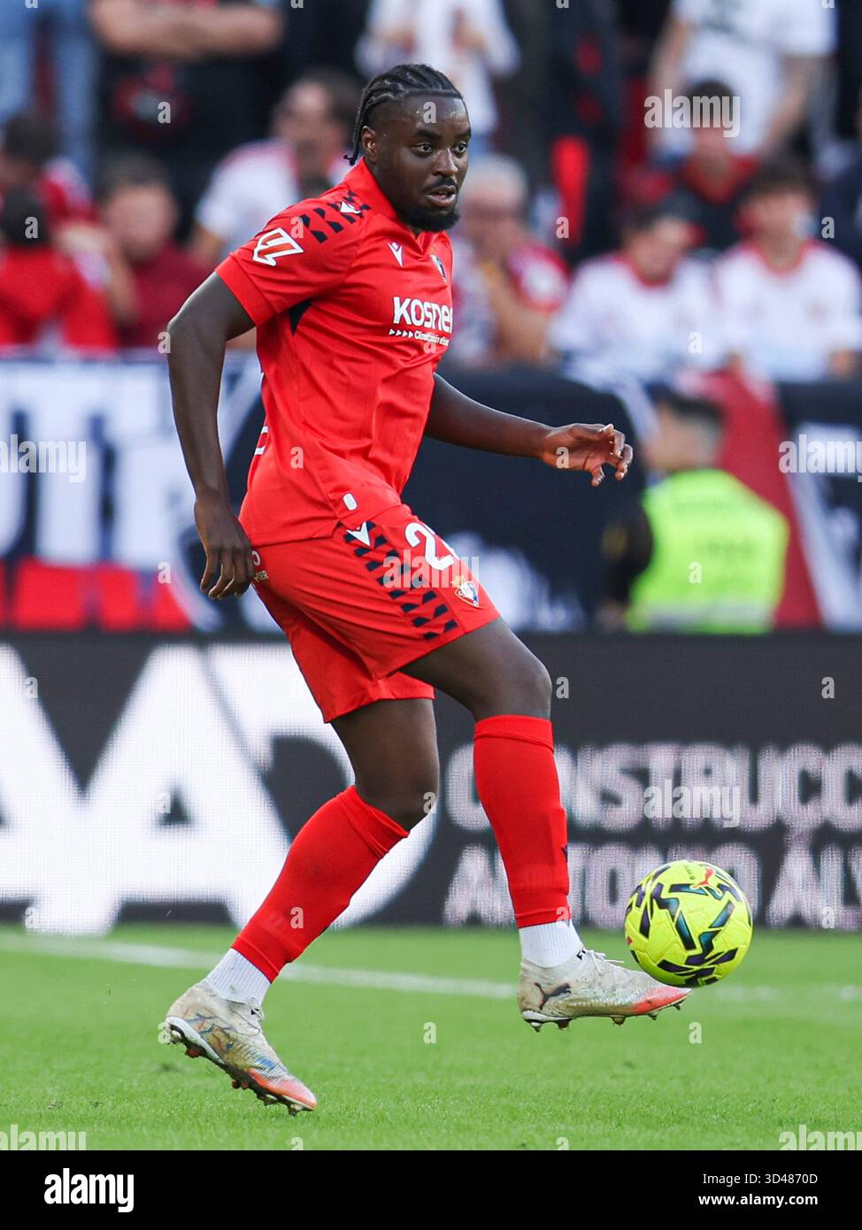 Enzo Boyomo of CA Osasuna of CA Osasuna during the La Liga EA Sports ...