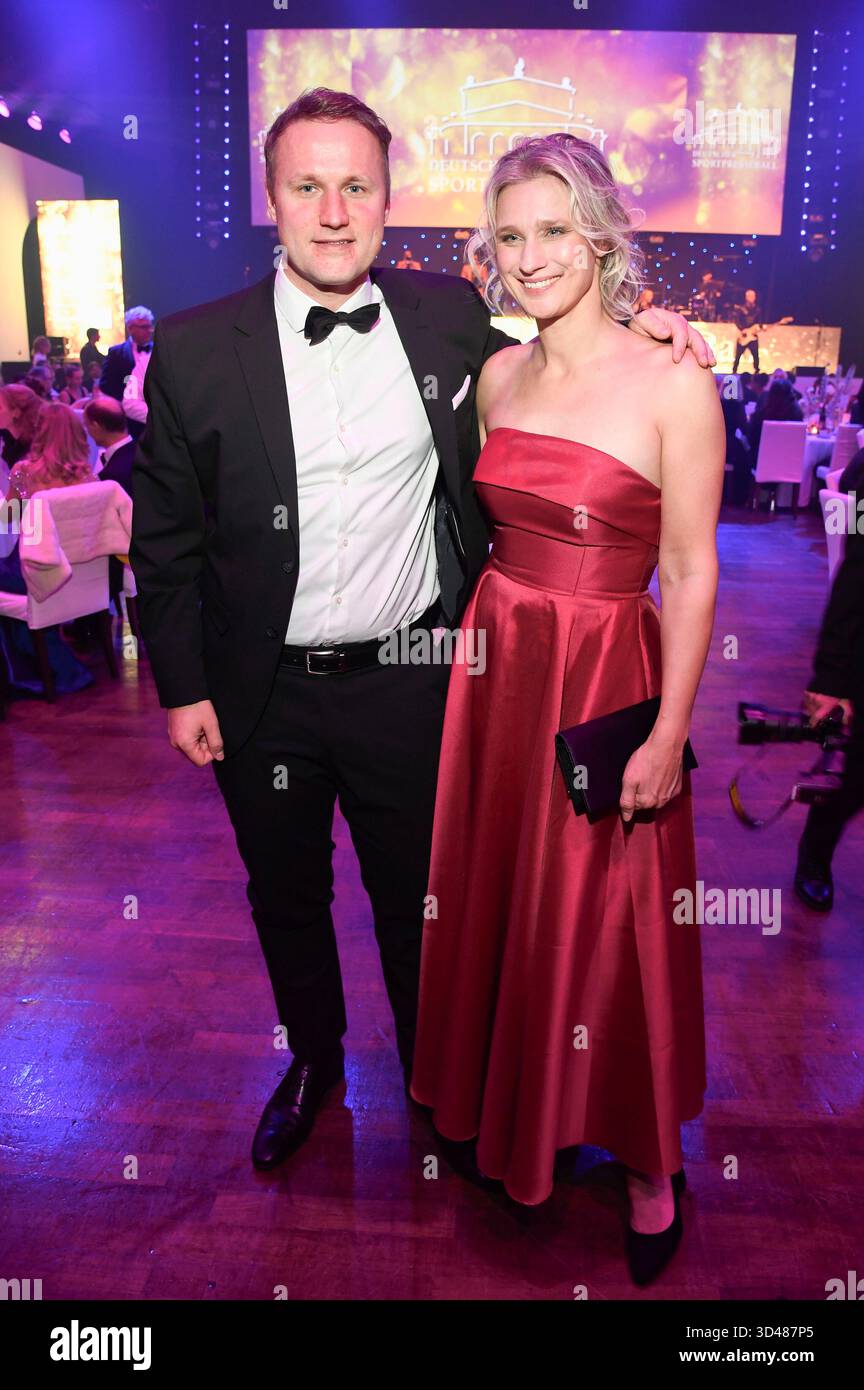 Britta Heidemann with her brother Gerrit at the 43rd German Sports ...