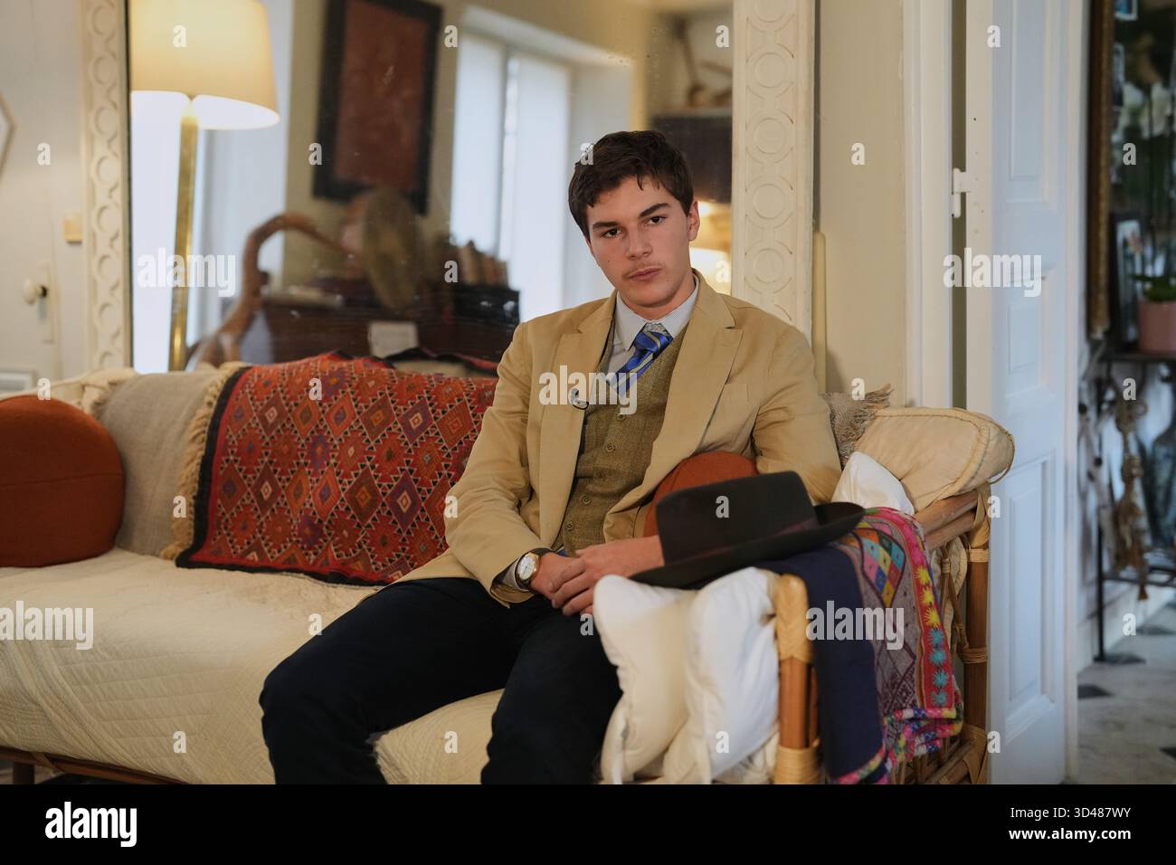 Pedro Elias Garzon Delvaux during an interview with Associated Press ...