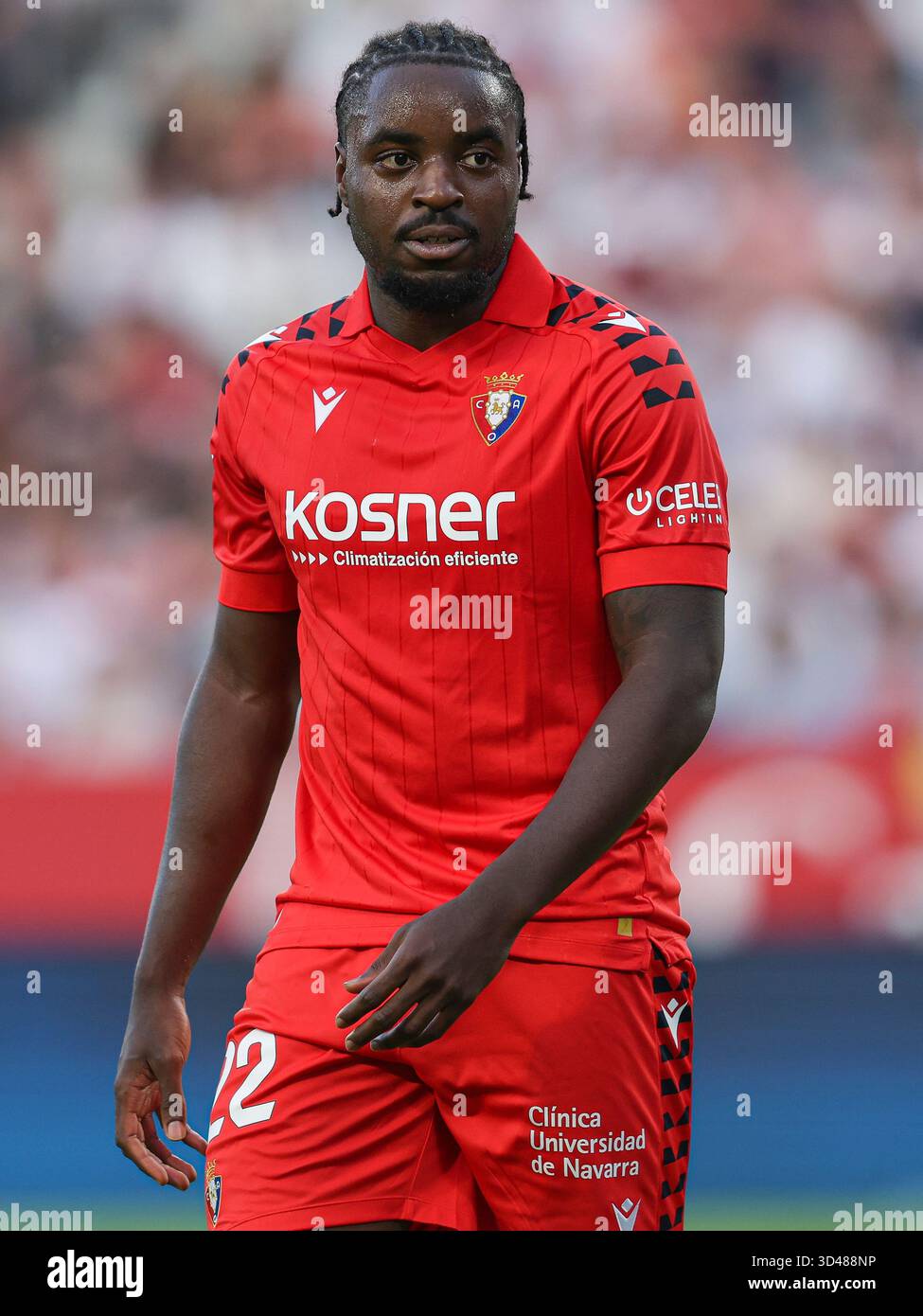 Enzo Boyomo of CA Osasuna of CA Osasuna during the La Liga EA Sports ...