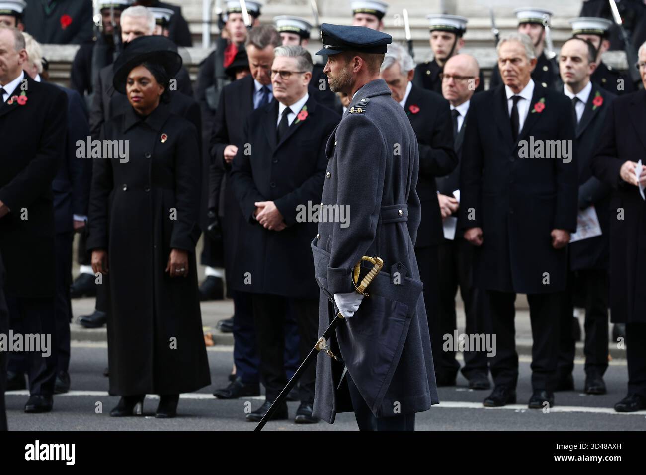 Britain's Prince William attends the Remembrance Sunday ceremony at the ...