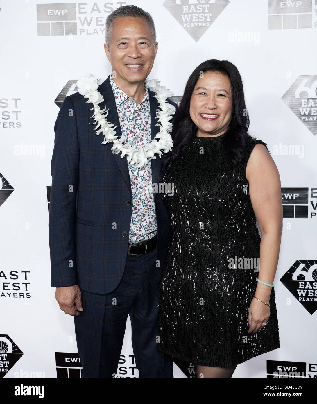 (L-R) Tim Dang and Lily Tung Crystal at the East West Players 60th ...
