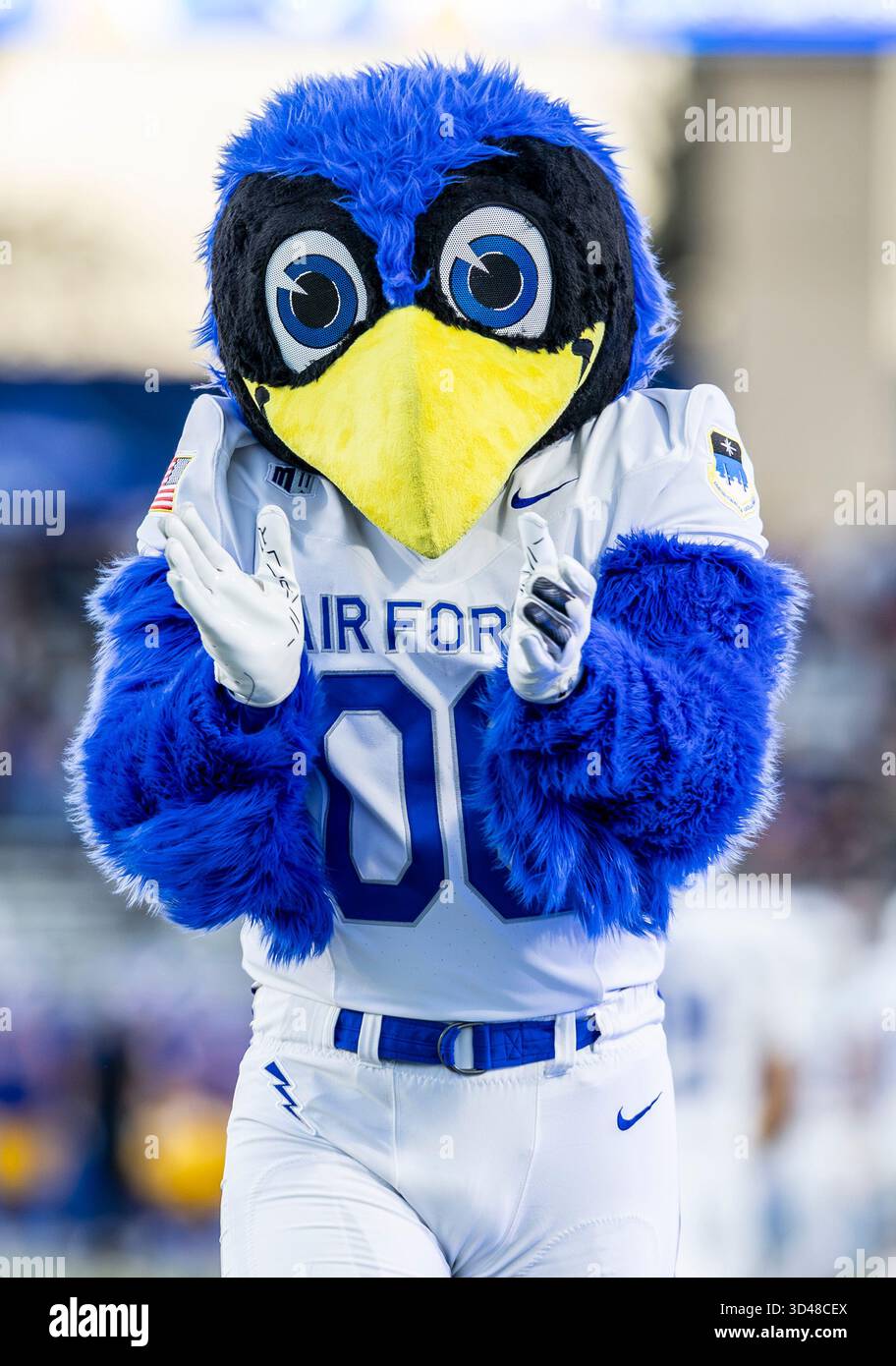 November 08, 2025 San Jose, CA USA Air Force Falcons mascot cheers on ...