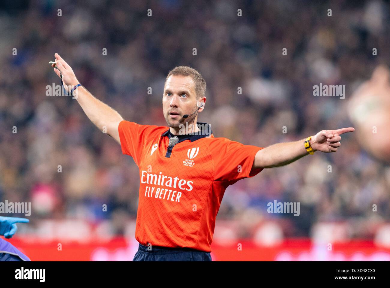 Referee Angus Gardner during the Autumn Nations Series 2025, rugby ...