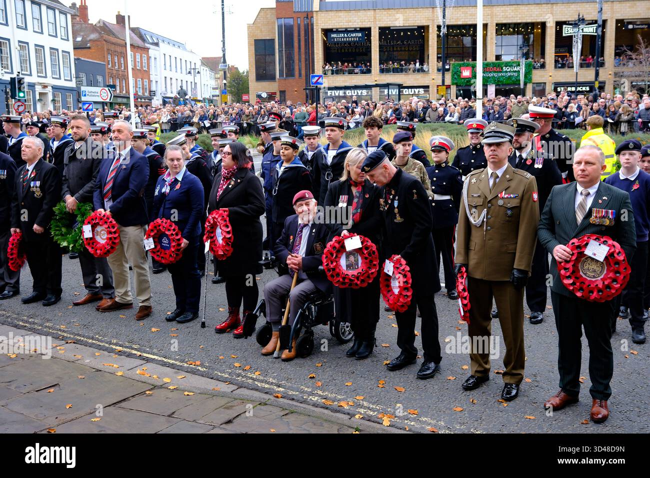 Worcester, Worcestershire UK. Sunday 9th November 2025. Remembrance ...