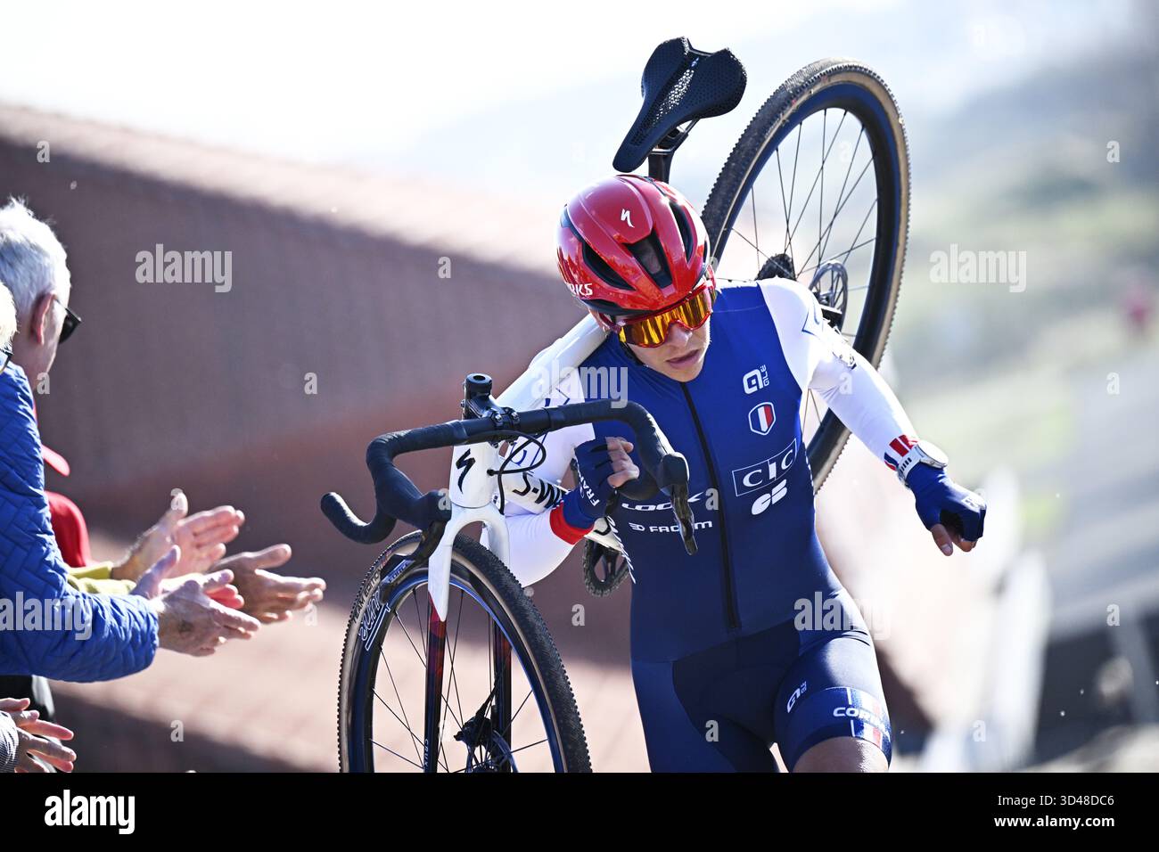 French Celia Gery pictured in action during the U23 women race at the ...