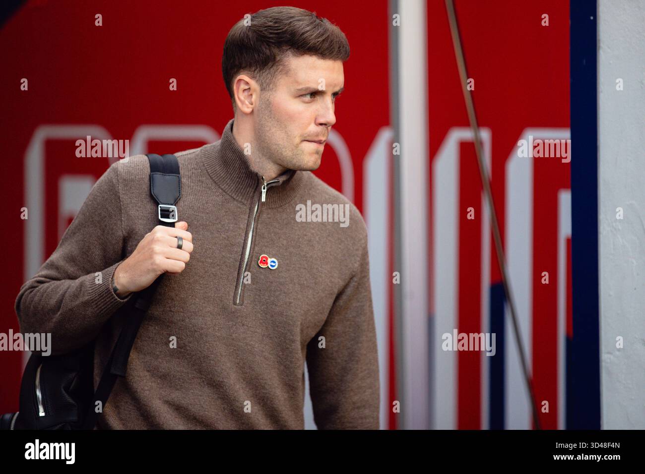 Fabian Hurzeler (Brighton Head Coach) arrives for the Premier League ...