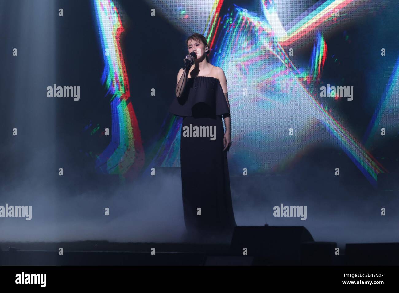 Taiwanese female singer Pet's concert in Taipei, China on November 8 ...
