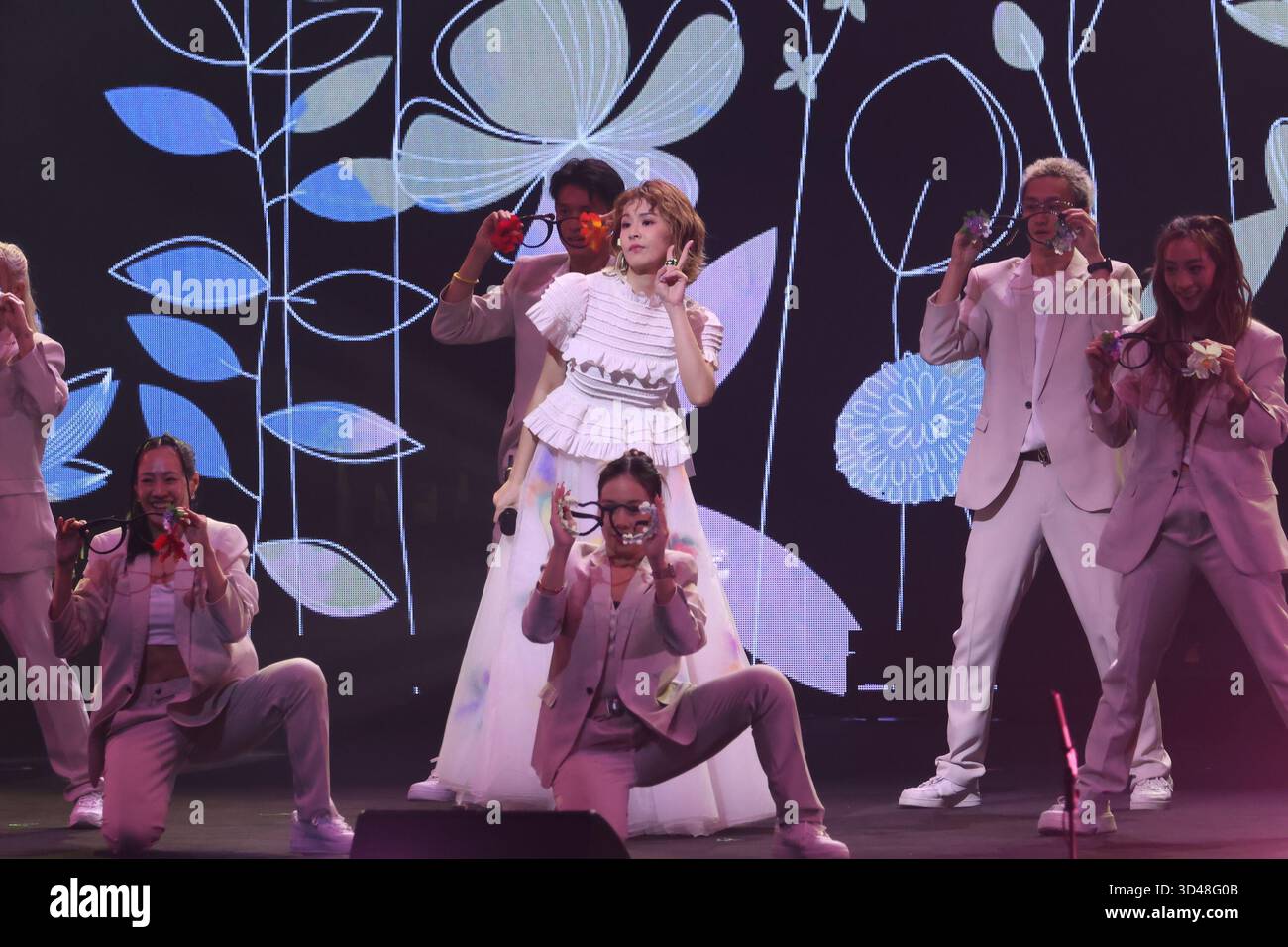 Taiwanese female singer Pet's concert in Taipei, China on November 8 ...