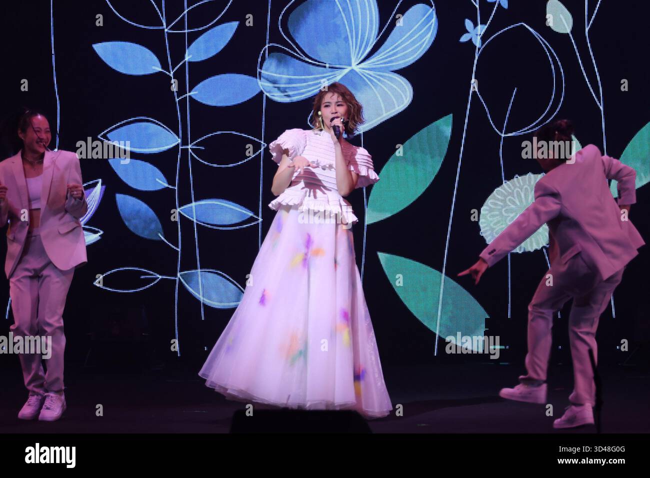 Taiwanese female singer Pet's concert in Taipei, China on November 8 ...