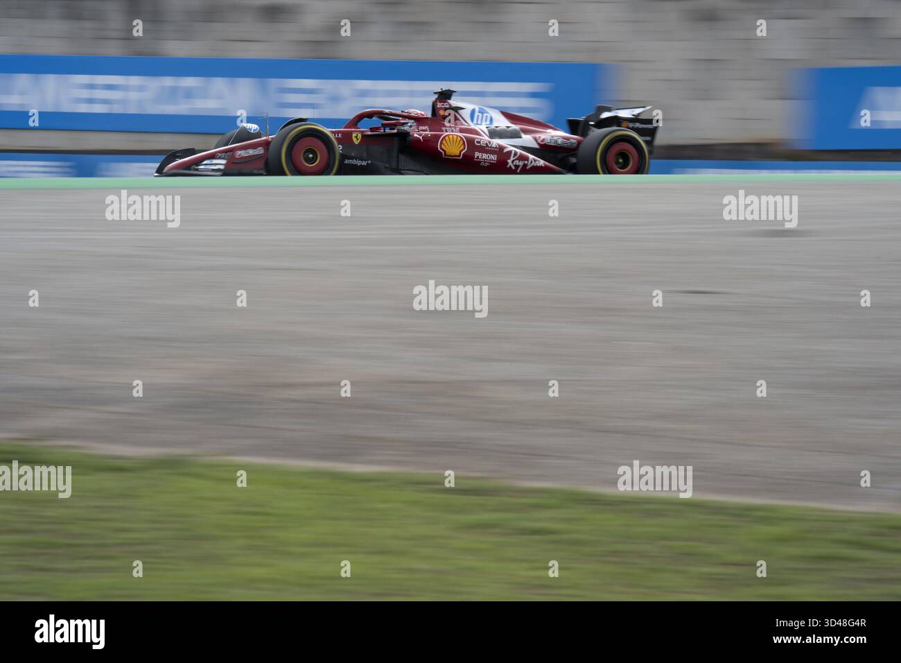 SAO PAULO, BRAZIL - NOVEMBER 08: Charles Leclerc driving Ferrari SF-25 ...
