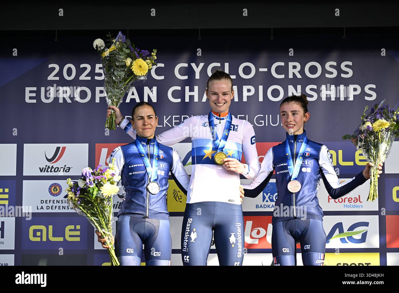 French Celia Gery, Dutch Leonie Bentveld and French Amandine Muller ...