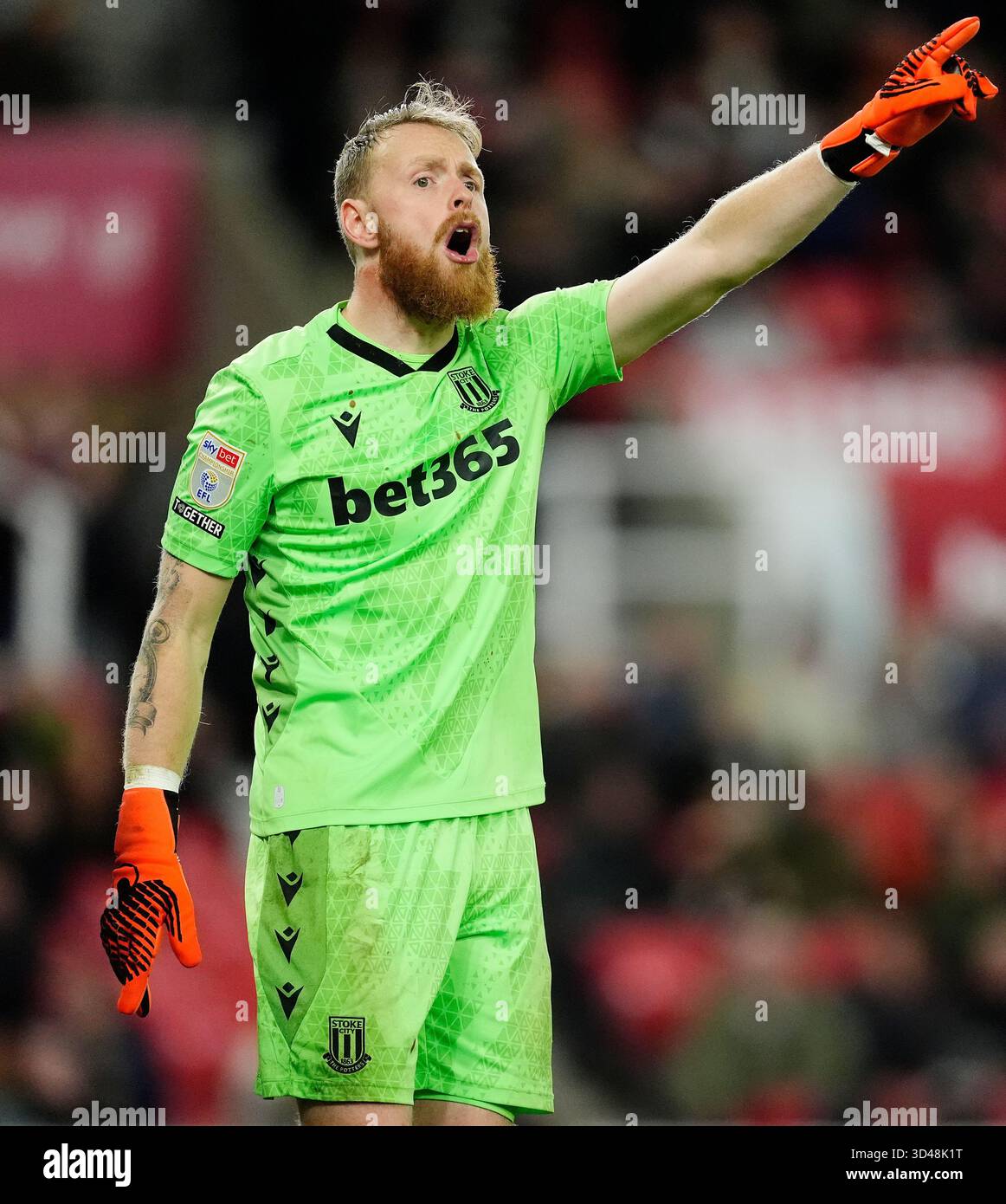 Stoke City goalkeeper Viktor Johansson during the Sky Bet Championship ...