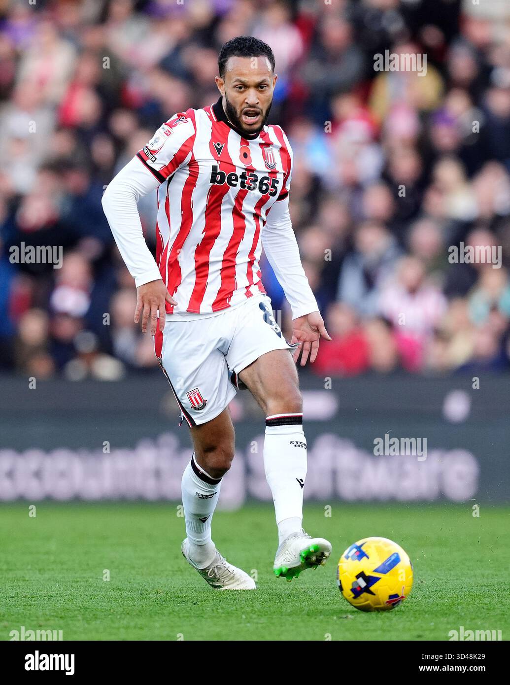 Stoke City's Lewis Baker during the Sky Bet Championship match at the ...