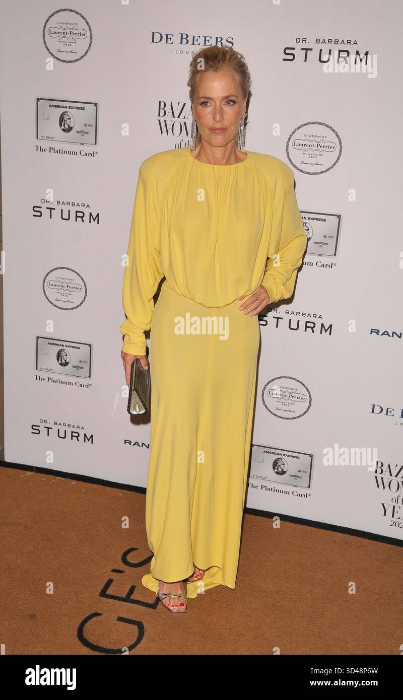 Gillian Anderson at the Harper's Bazaar Women of the Year Awards 2025 ...