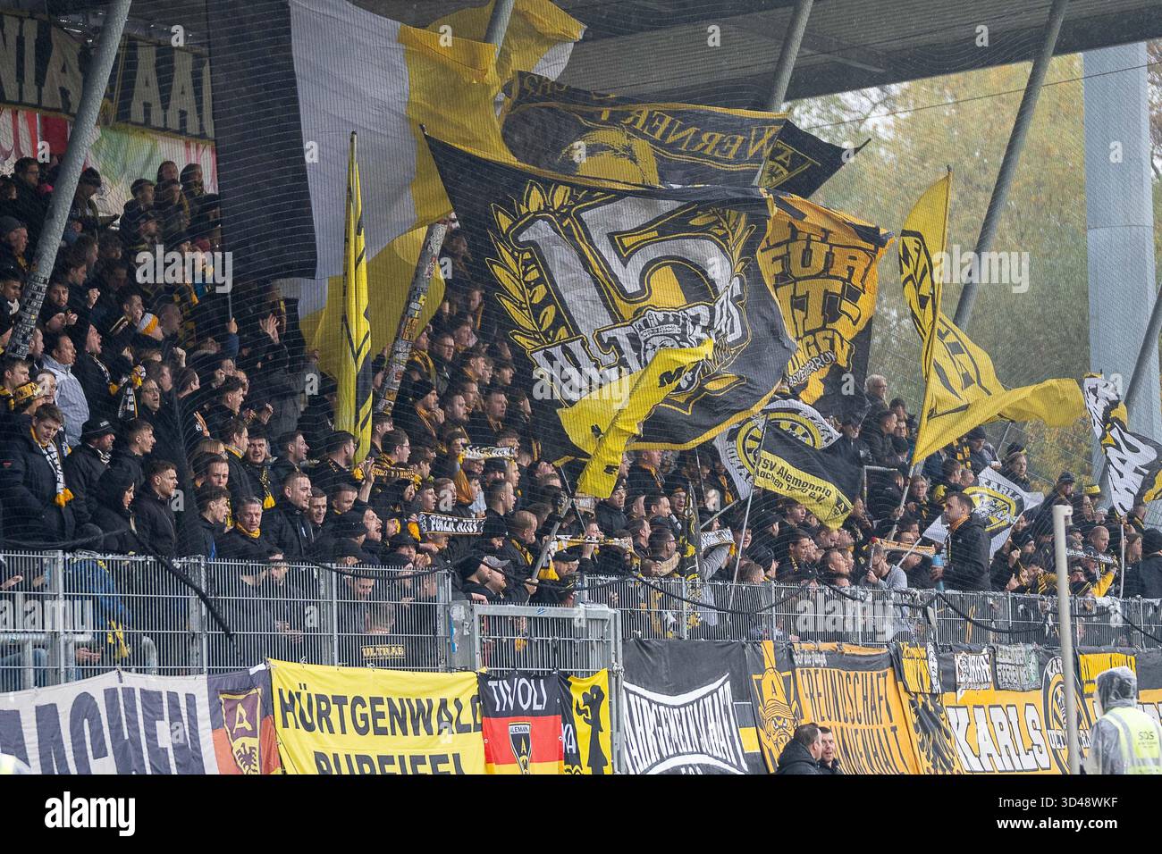 Fans [supporters] Alemannia Aachen, VFB Stuttgart II vs. Alemannia ...