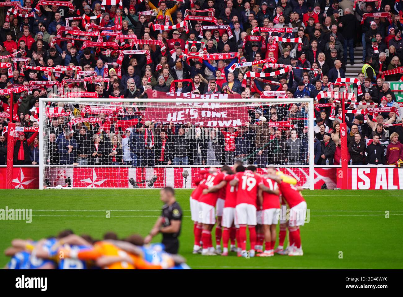 Nottingham Forest fans before the Premier League match at City Ground ...