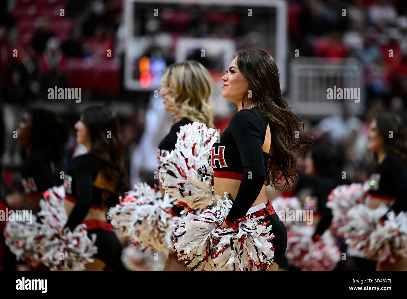 The Texas Tech Pom Squad performs during the second half of an NCAA ...