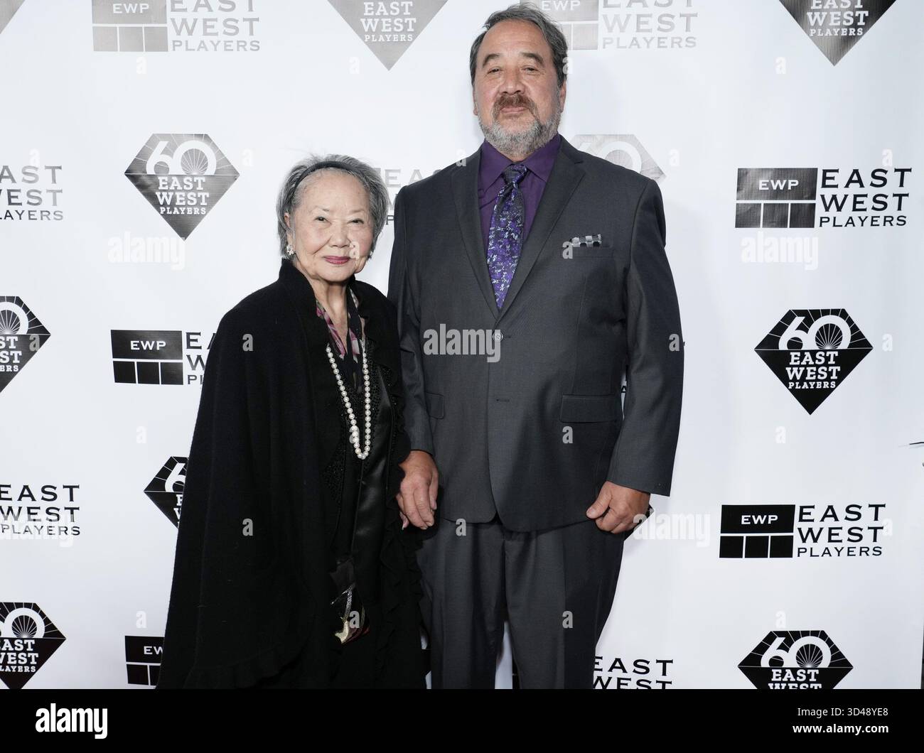 (L-R) Takayo Fischer and Sy Fischer at the East West Players 60th ...