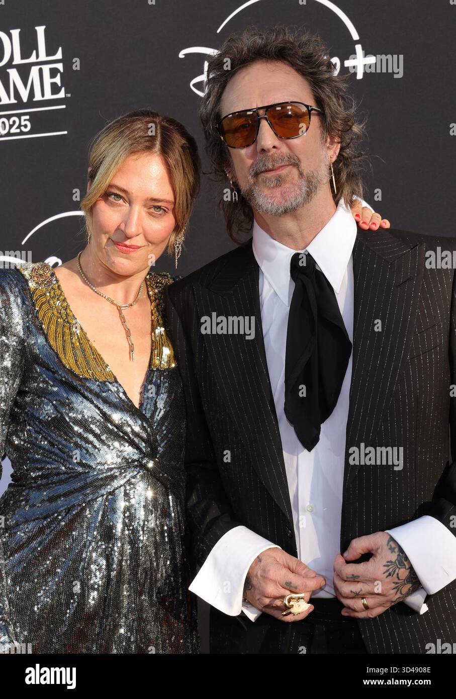 08 November 2025 - Los Angeles, California - Camille Johnson, Chris Robinson. 2025 Rock & Roll ...