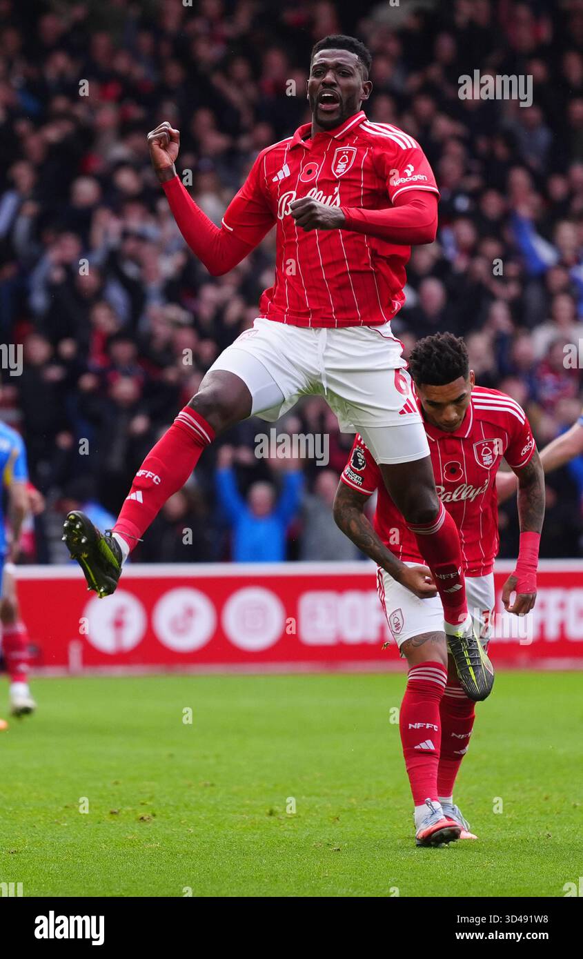 Nottingham Forest's Ibrahim Sangare celebrates scoring their side's ...