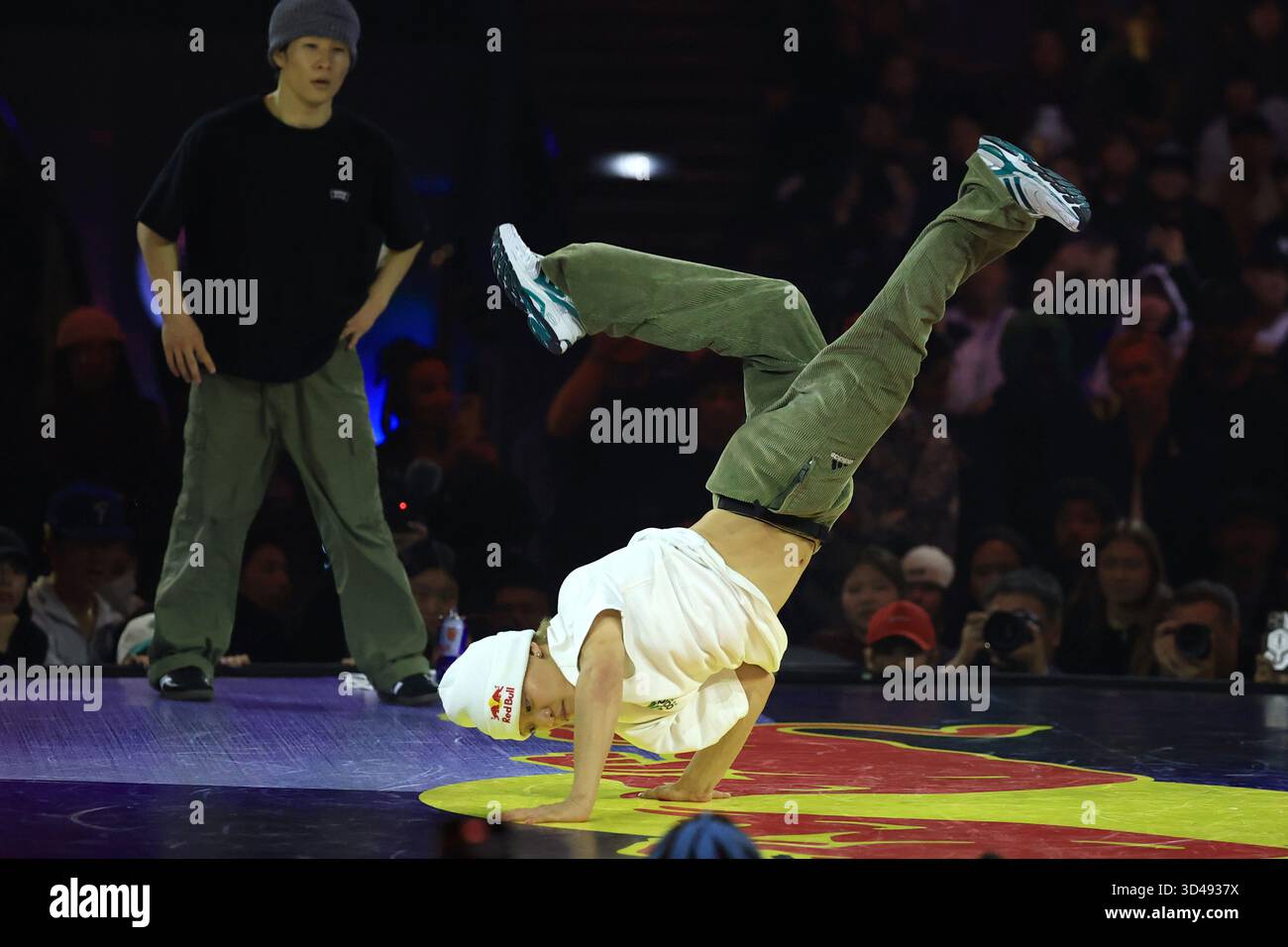 Issin Hishikawa, known by his nickname B-Boy Issin, competes during the ...