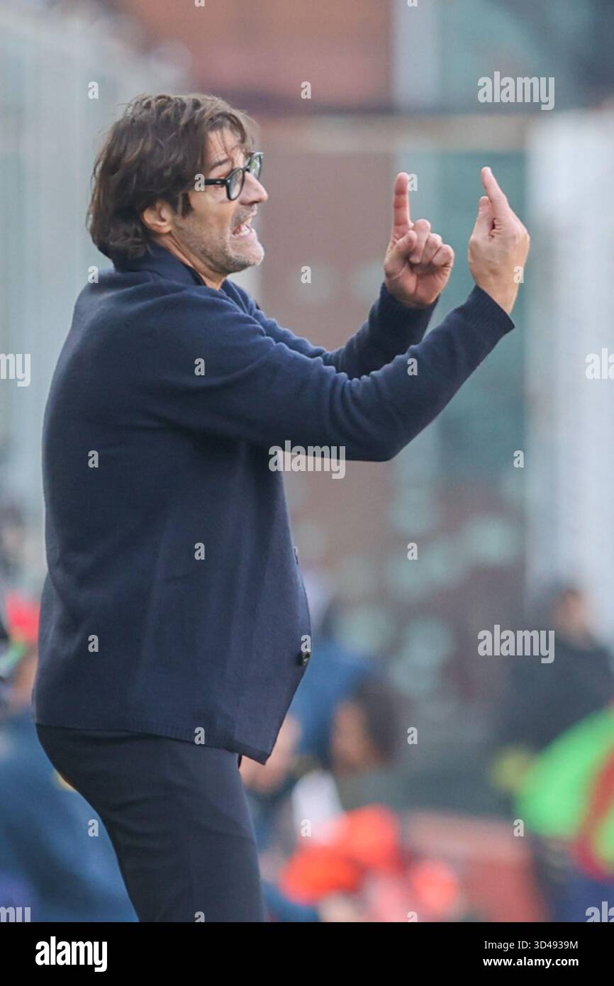 Fiorentina's head coach Paolo Vanoli during the Serie A soccer match ...