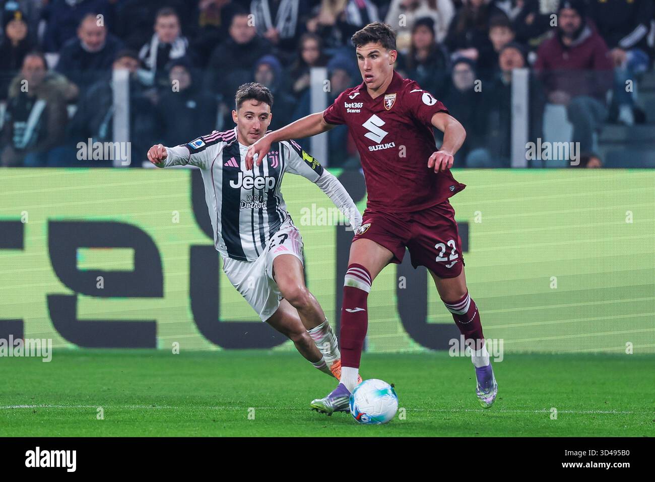 Cesare Casadei of Torino FC seen in action during Serie A 2025/26 ...
