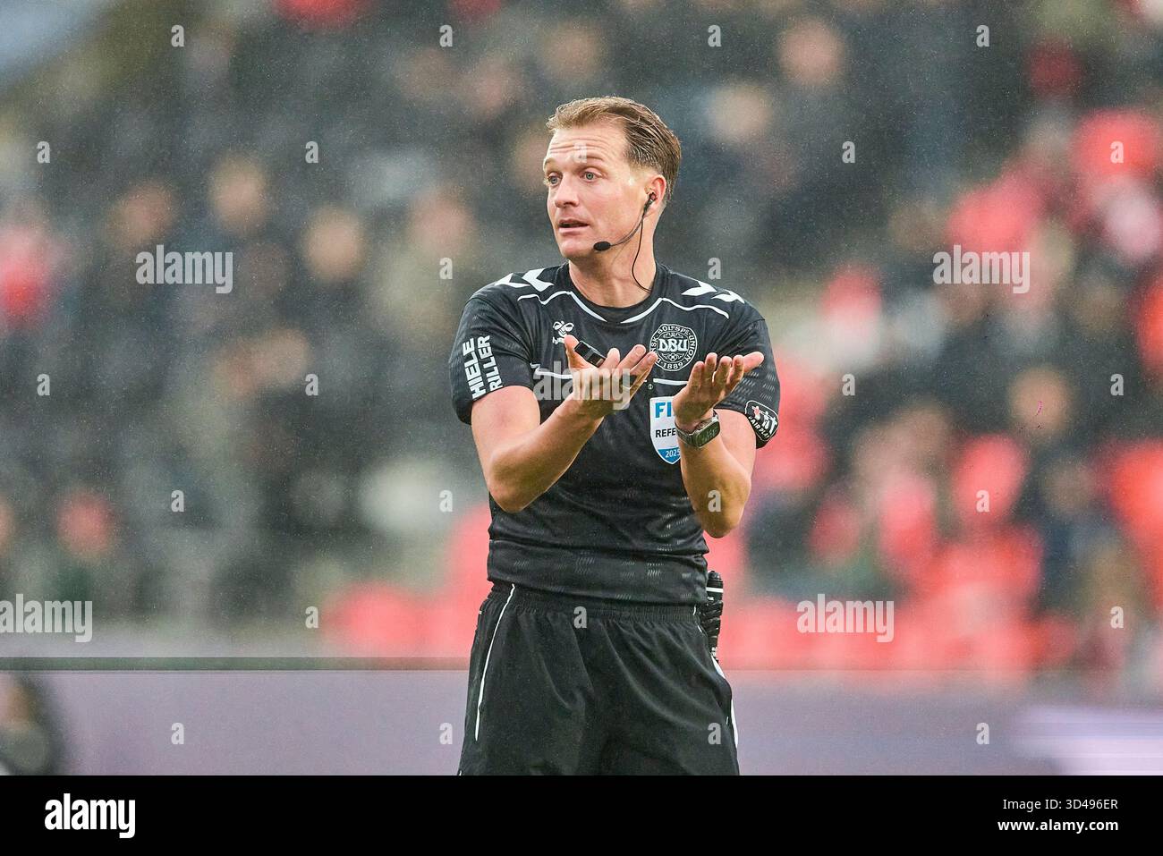 Referee Mikkel Redder during the Super League match between FC ...