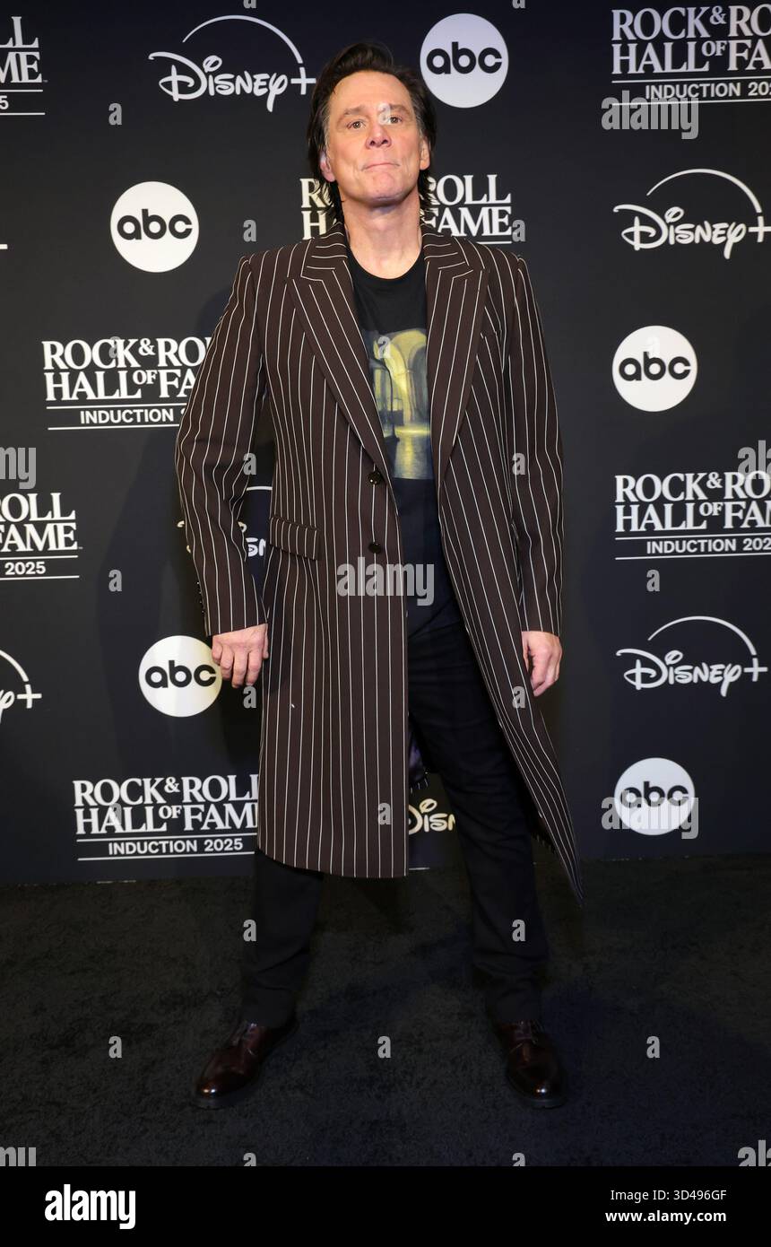 08 November 2025 - Los Angeles, California - Jim Carrey. 2025 2025 Rock ...