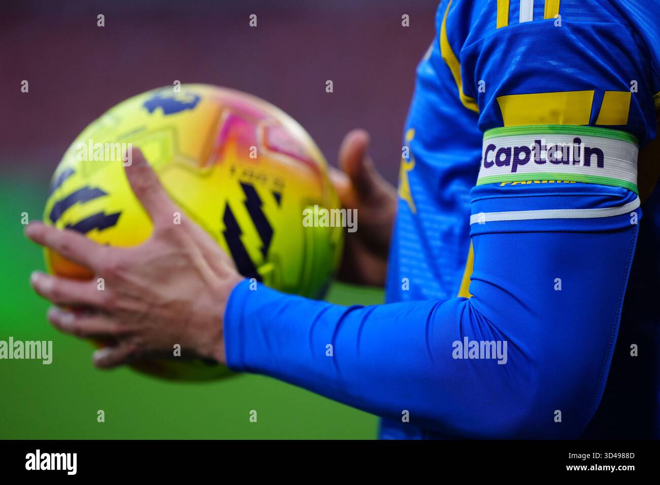 Leeds United's Ethan Ampadu in action during the Premier League match ...