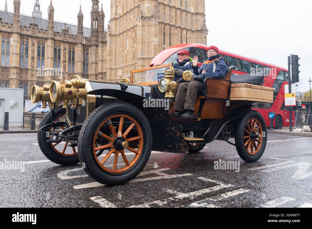 1904 Aster historic car taking part in the 2025 London to Brighton ...