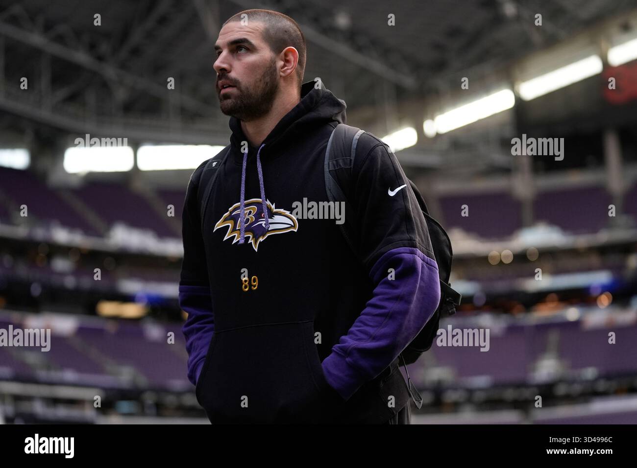 Baltimore Ravens tight end Mark Andrews arrives before an NFL football ...