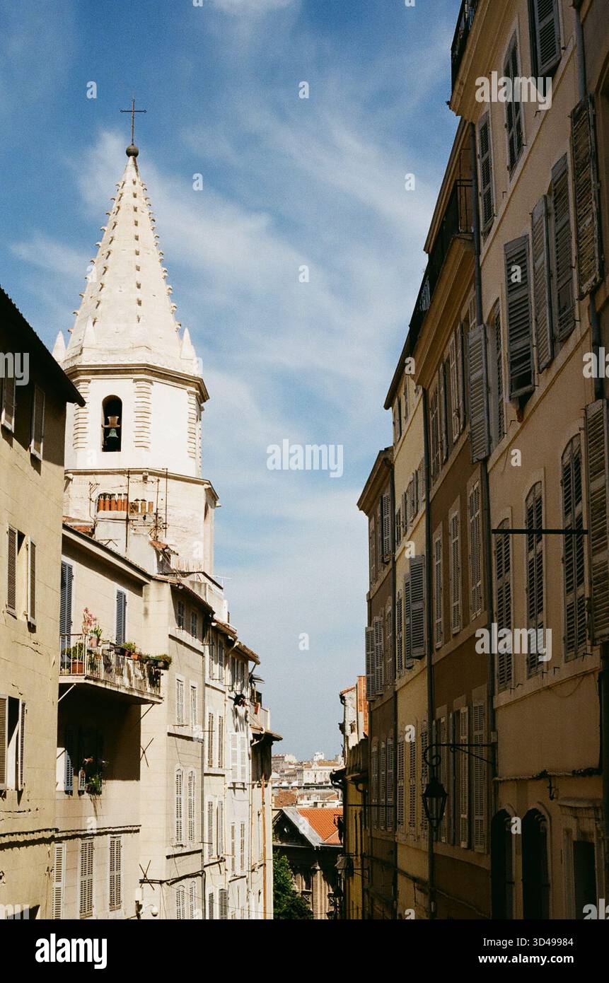 A nostalgic analog journey through Marseille, France, capturing the ...