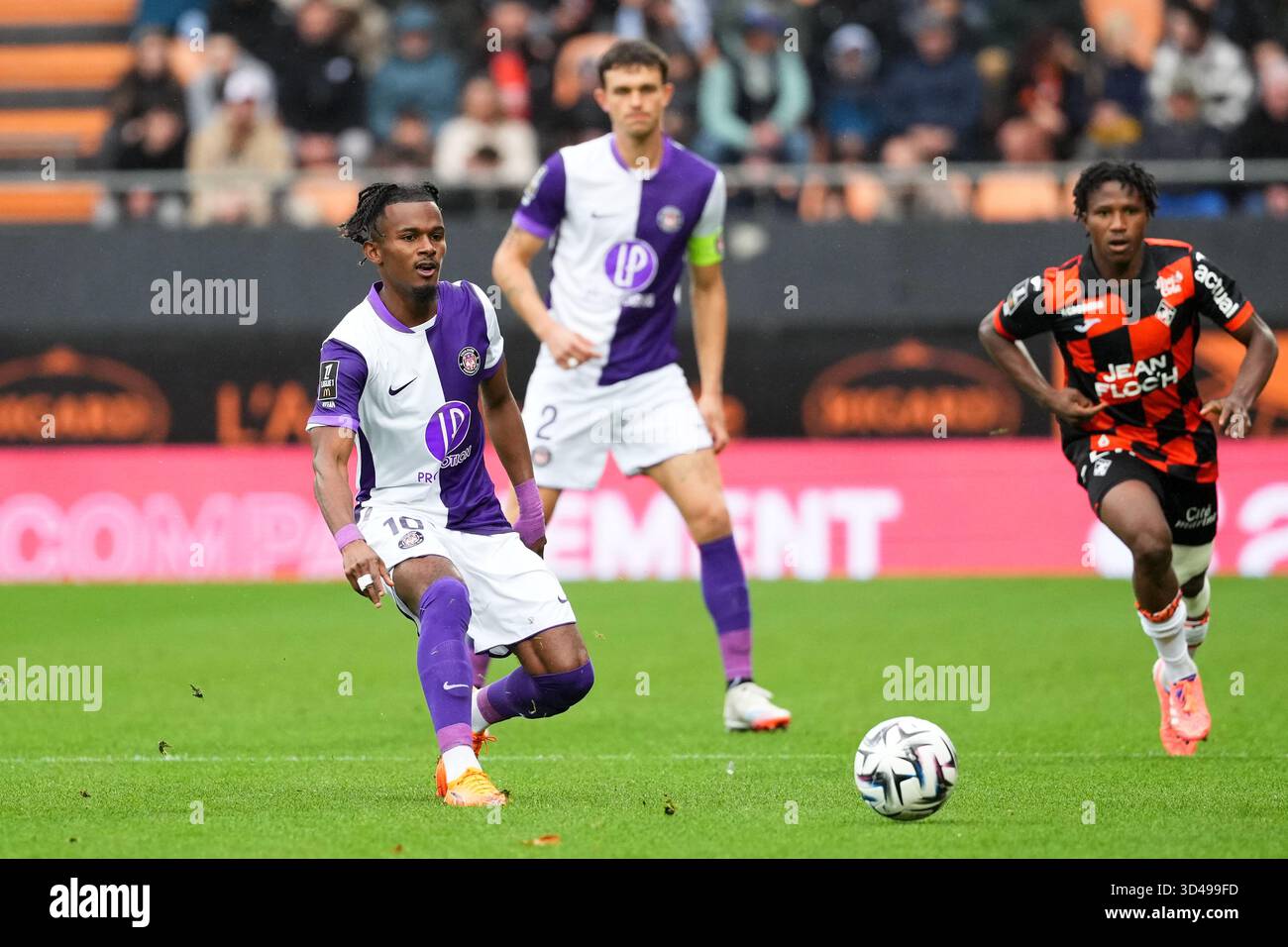 10 Yann GBOHO (tfc) during the Ligue 1 McDonald's match between Lorient ...