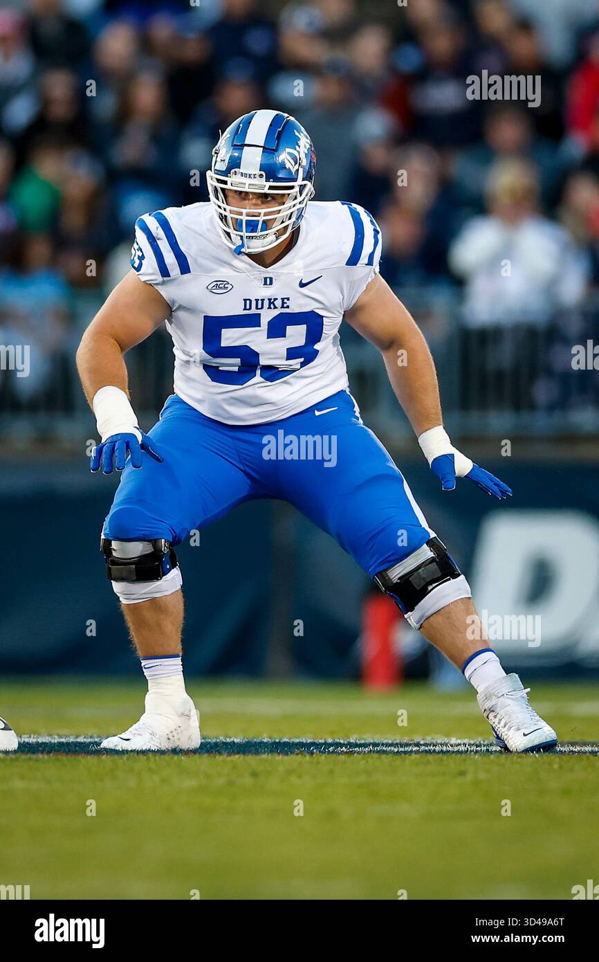 November 8, 2025: Duke Blue Devils offensive lineman Brian Parker II ...
