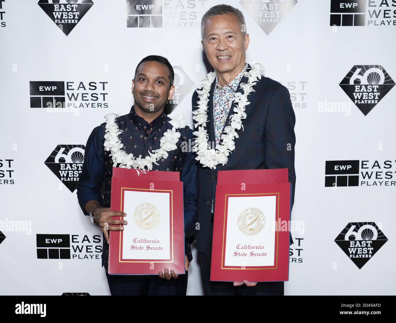 (L-R) Honorees Snehal Desai and Tim Dang at the East West Players 60th ...