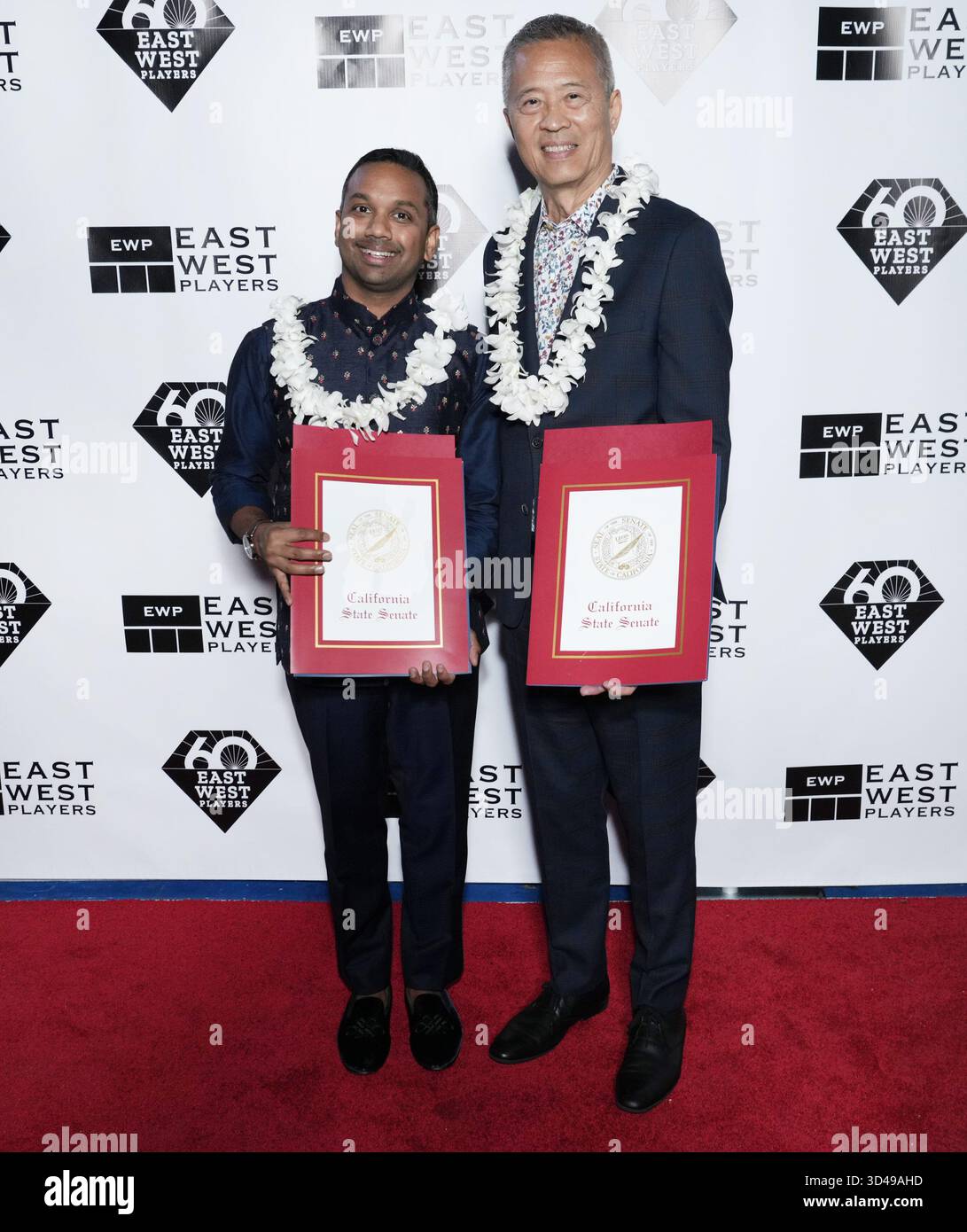 (L-R) Honorees Snehal Desai and Tim Dang at the East West Players 60th ...