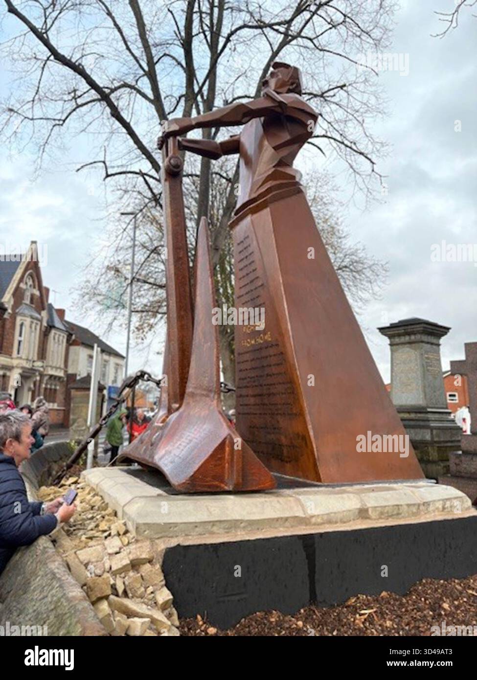 A steel sculpture named Fighting from Home which was unveiled in ...