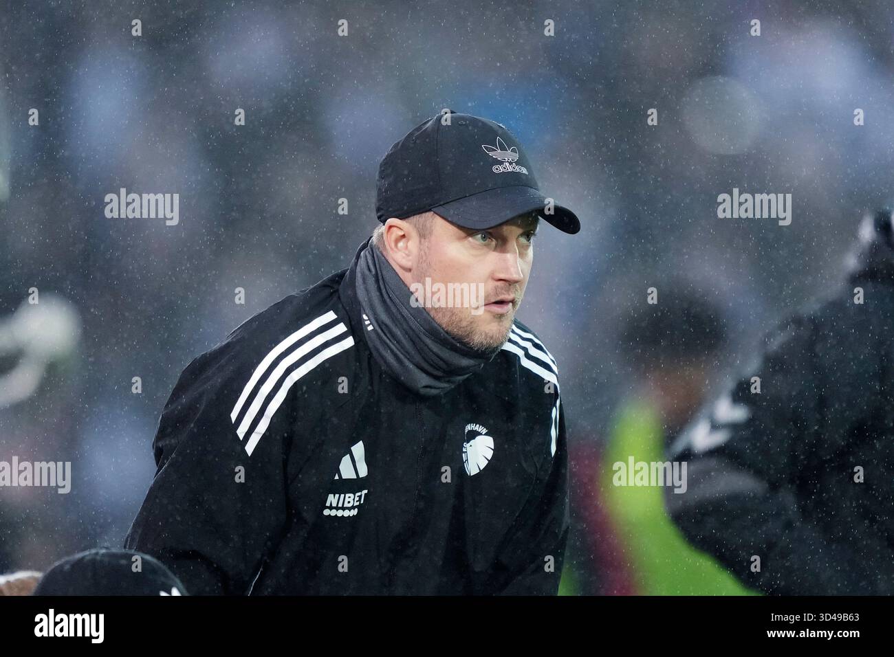 Jacob Neestrup coaches from FCK during the Super League match between ...