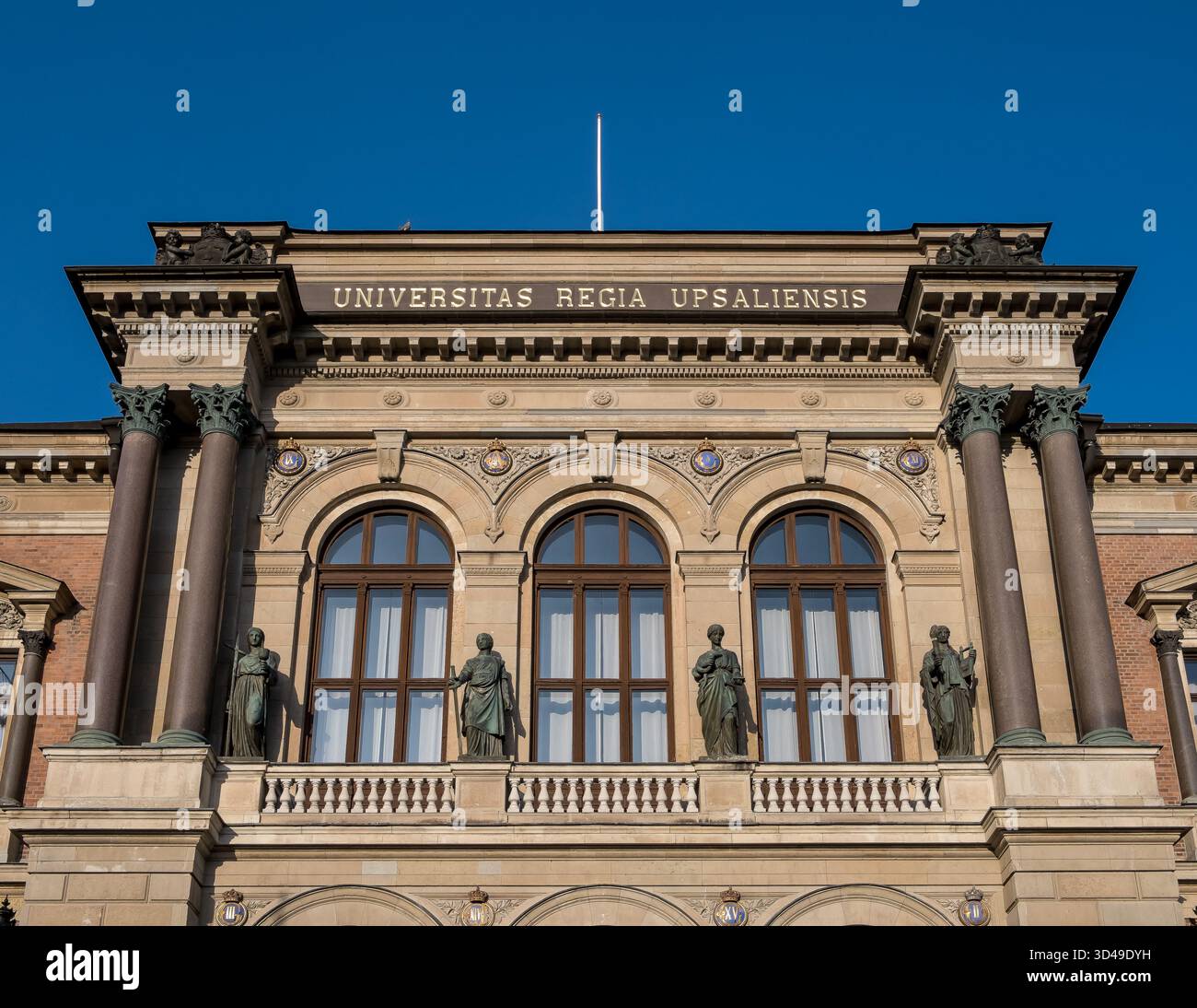 Uppsala, Sweden – Architectural detail of the University Hall ...
