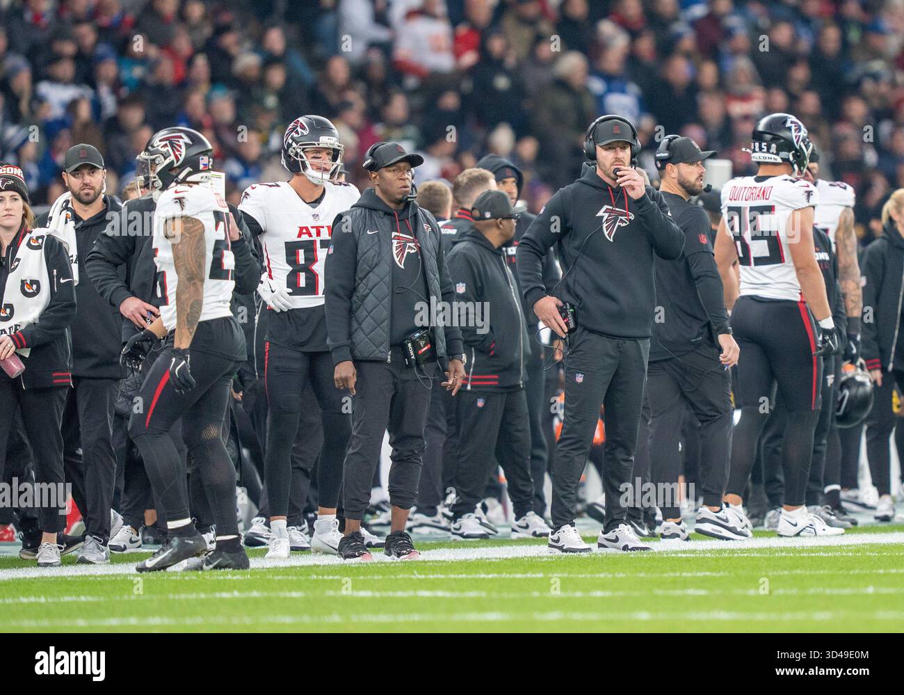 Atlanta Falcons Head coach Raheem Moris during the NFL International ...