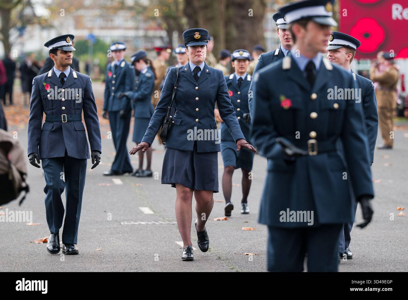 Nottingham, UK. 9th November, 2025. Military personnel during the ...