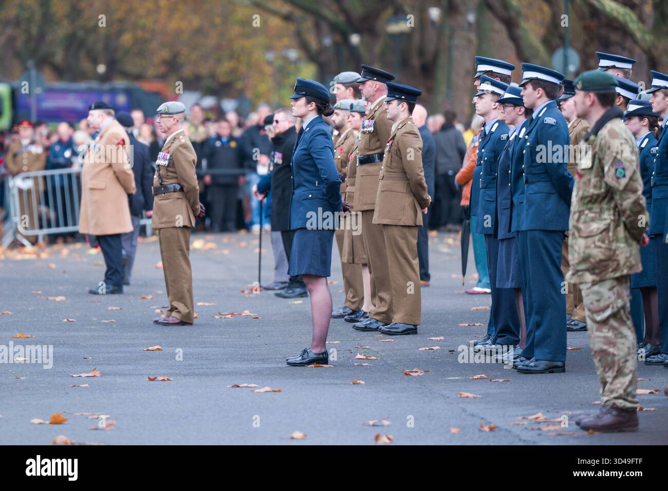 Nottingham, UK. 9th November, 2025. Military personnel during the ...